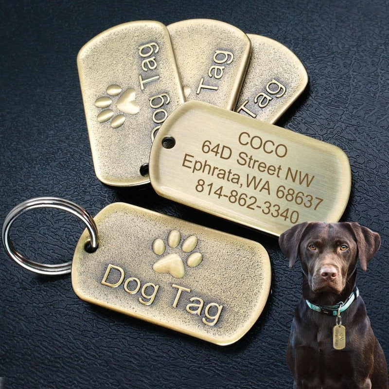 Toggy Doggy | Personalized Engraved Dog Tag